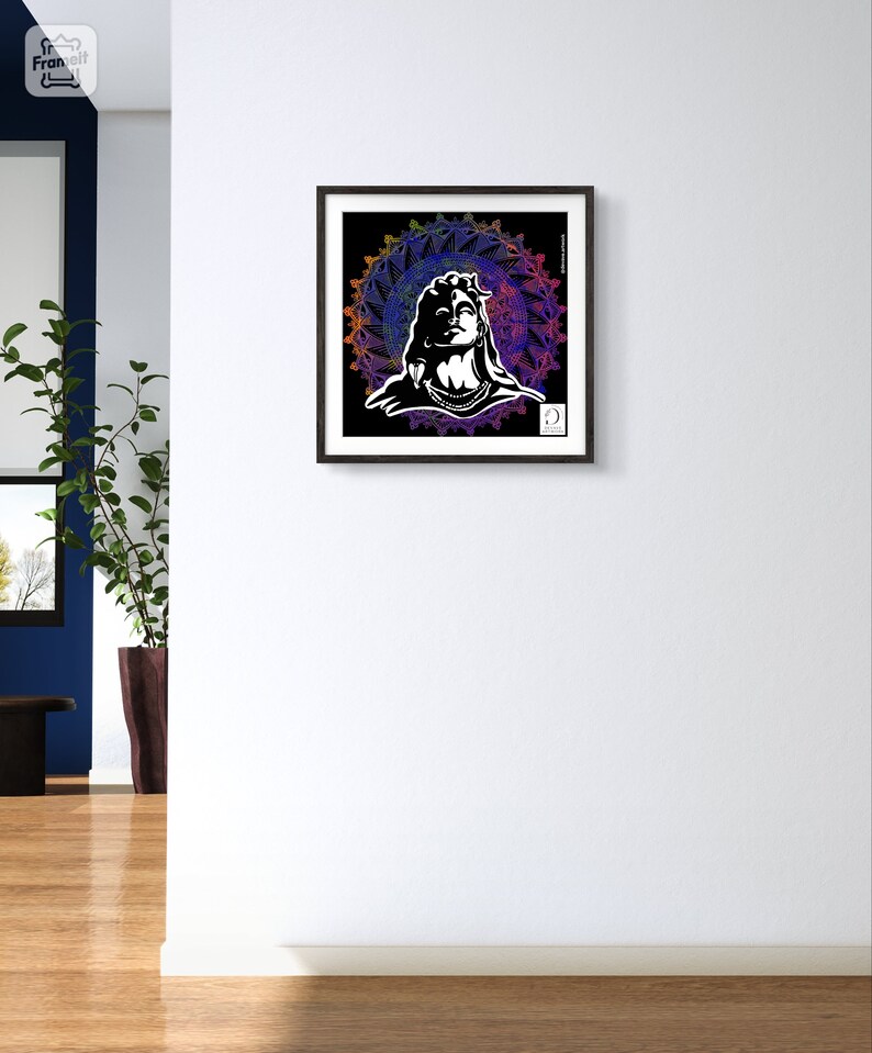 Shiv Mandala Art: Spiritual Wall Decor (digital Art Print) - Etsy