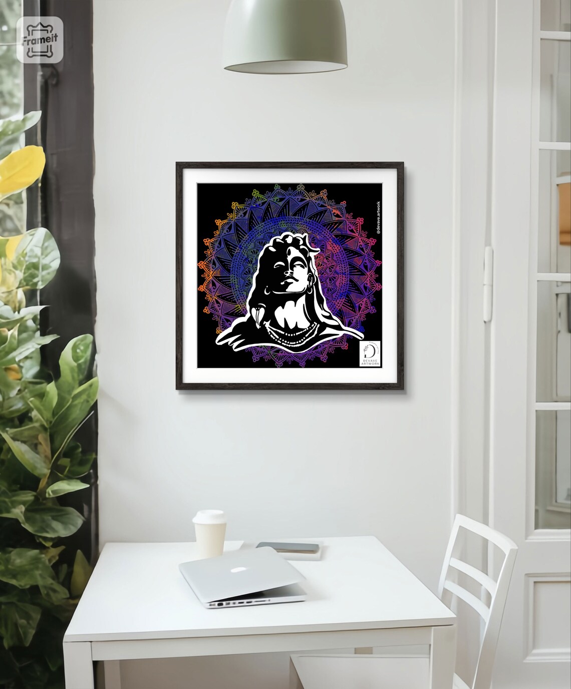 Shiv Mandala Art: Spiritual Wall Decor (digital Art Print) - Etsy