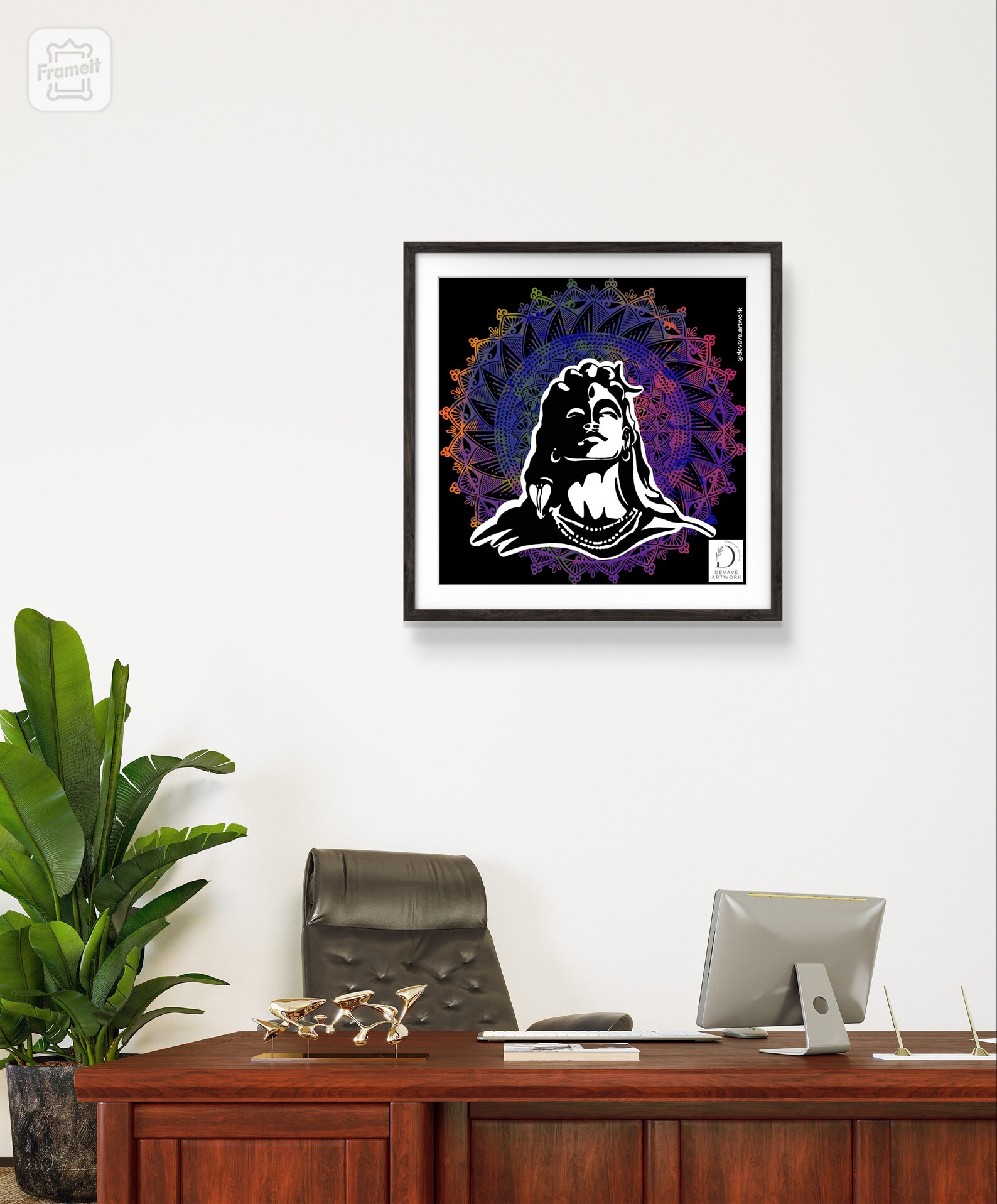 Shiv Mandala Art: Spiritual Wall Decor (digital Art Print) - Etsy