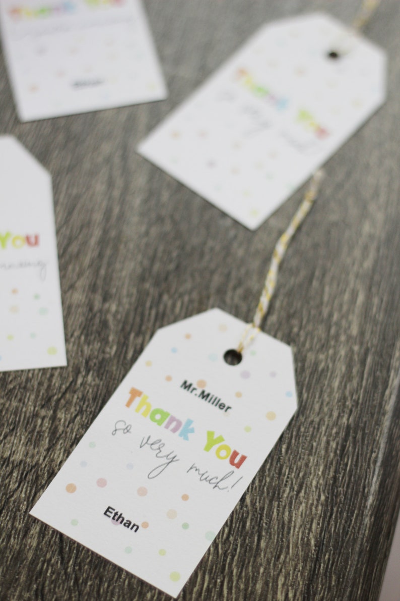 Printable Tags, Editable PDF Tags, Thank You Tags, Wedding Tags, Gift ...
