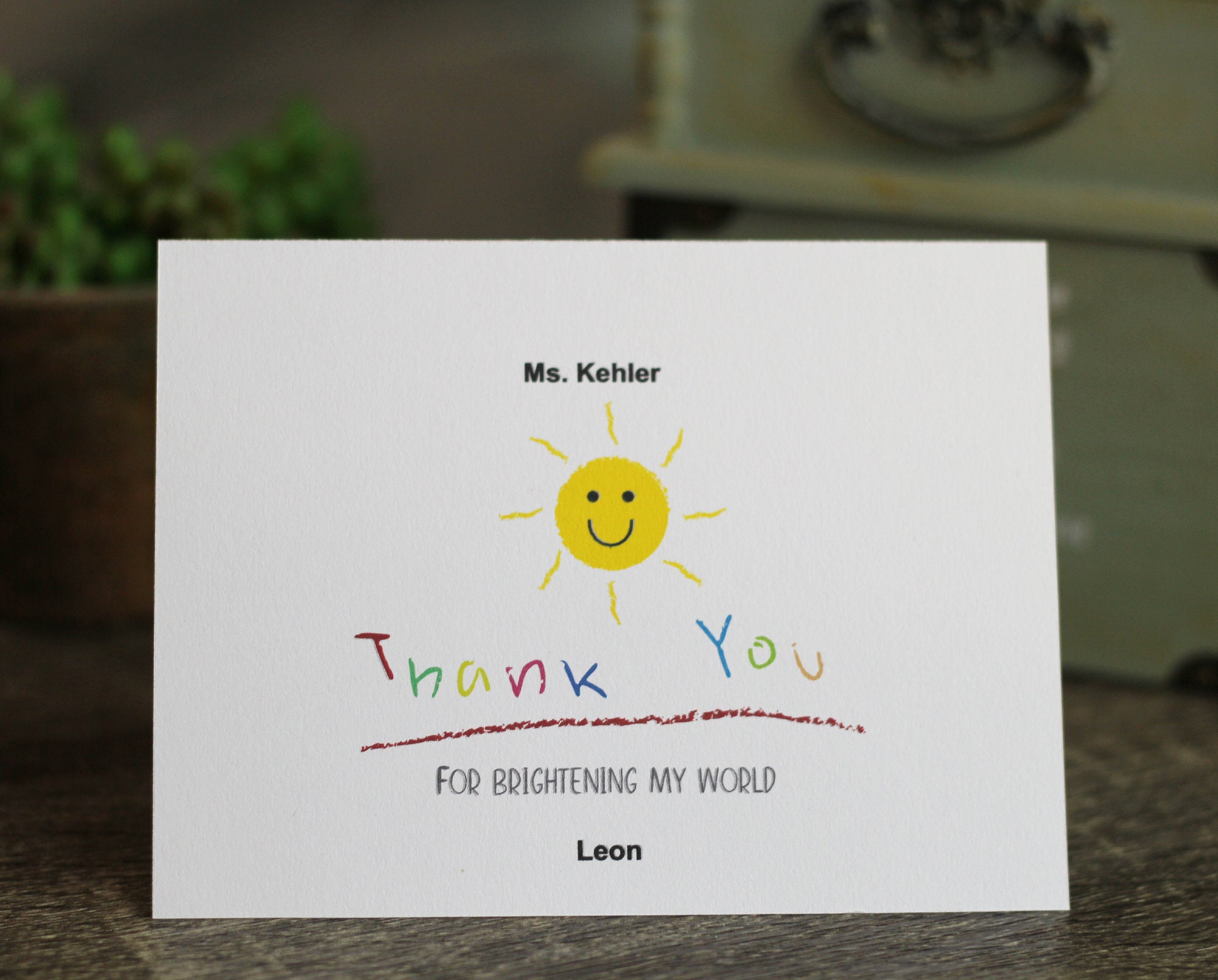Printable Card, Editable PDF File, Thank You Card, Instant Download ...