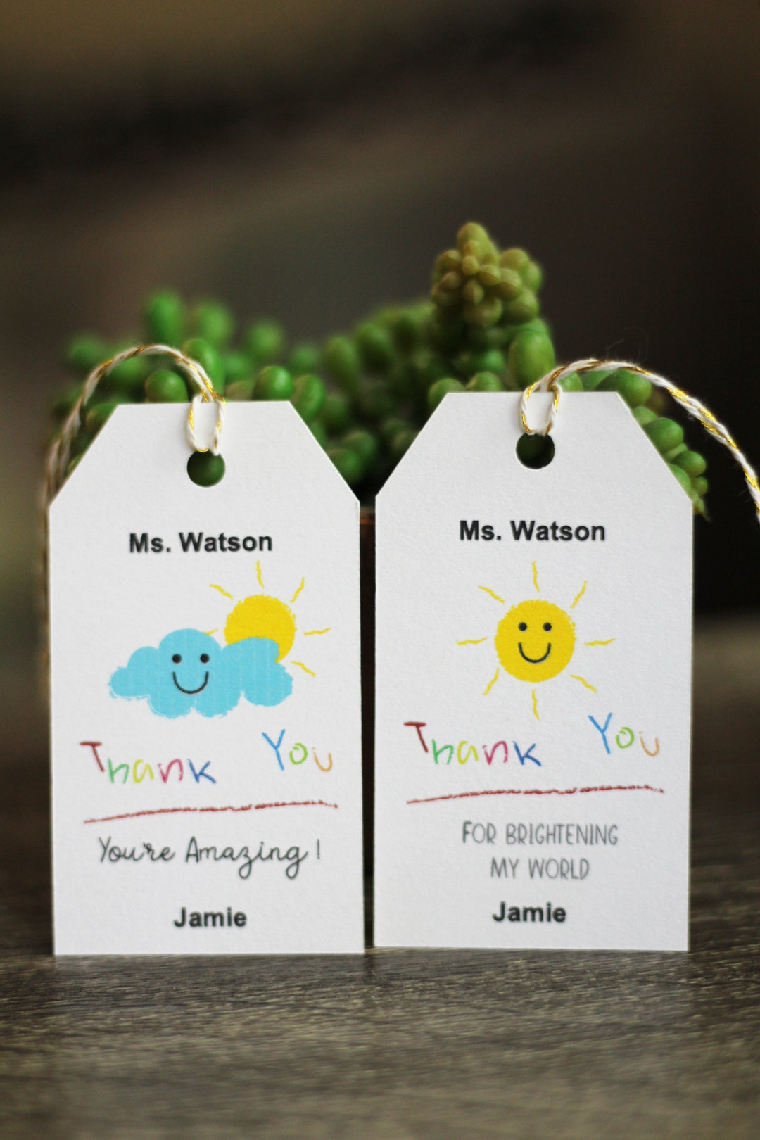 Printable Tags, Editable PDF Tags, Thank You Tags, Wedding Tags, Gift ...