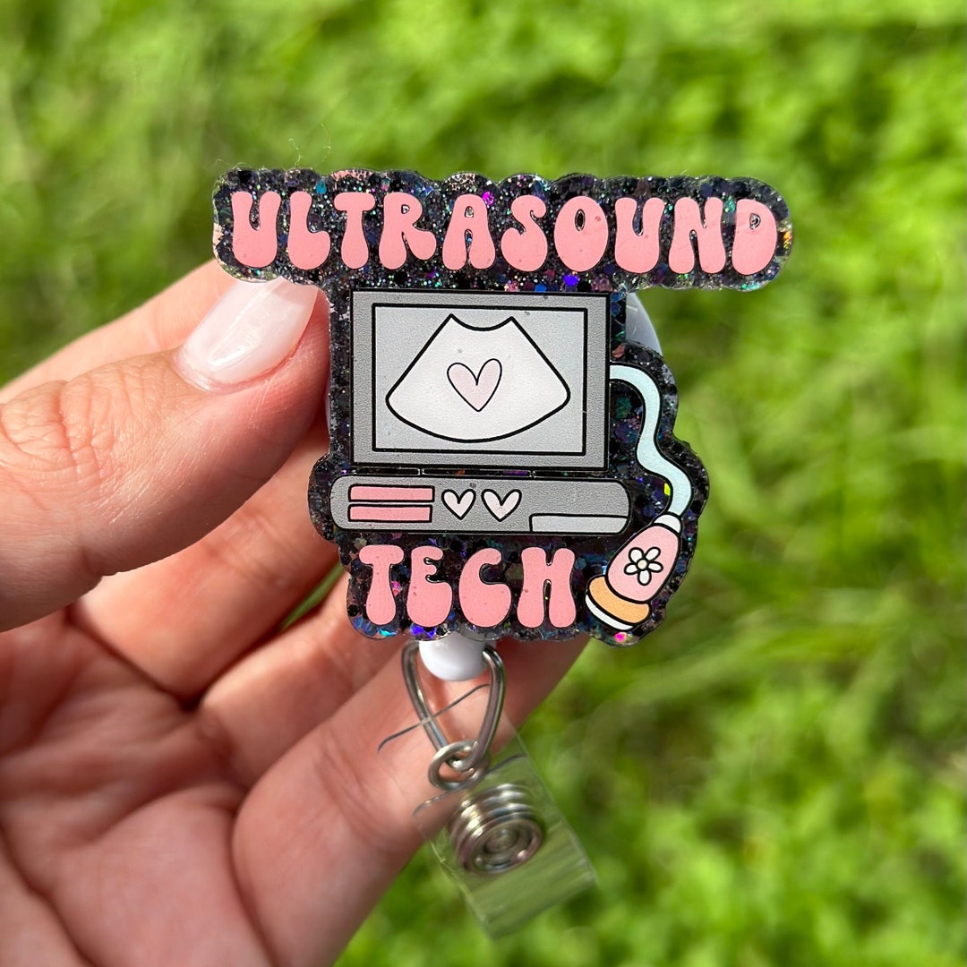 Ultrasound Tech Badge Reel | Ultrasound Tech ID Holder | Badge Holder ...