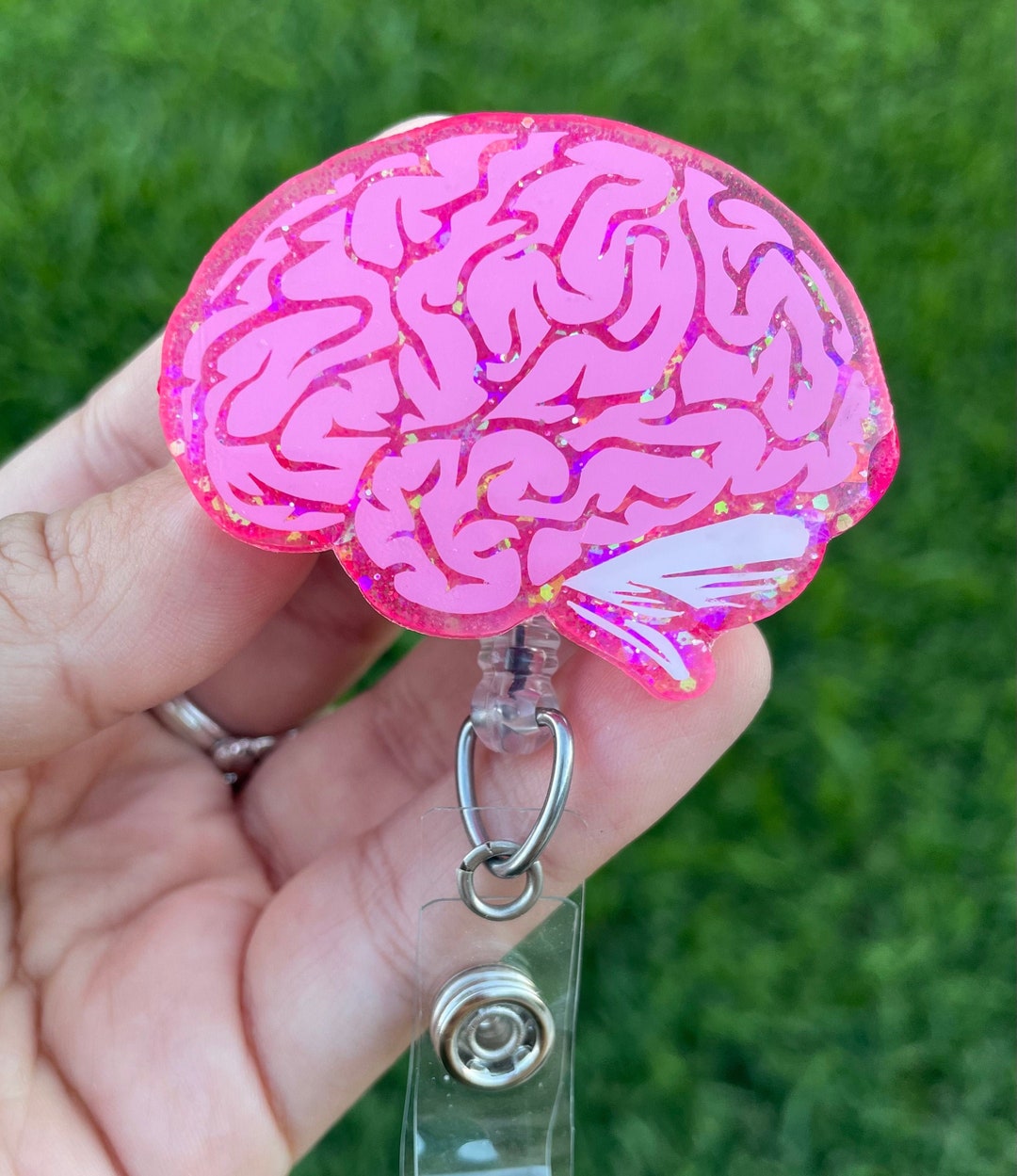 Brain Badge Reel, ID Holder, Brain Badge Holder, Medical Badge Holder ...