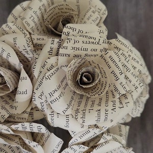Book Roses - Etsy