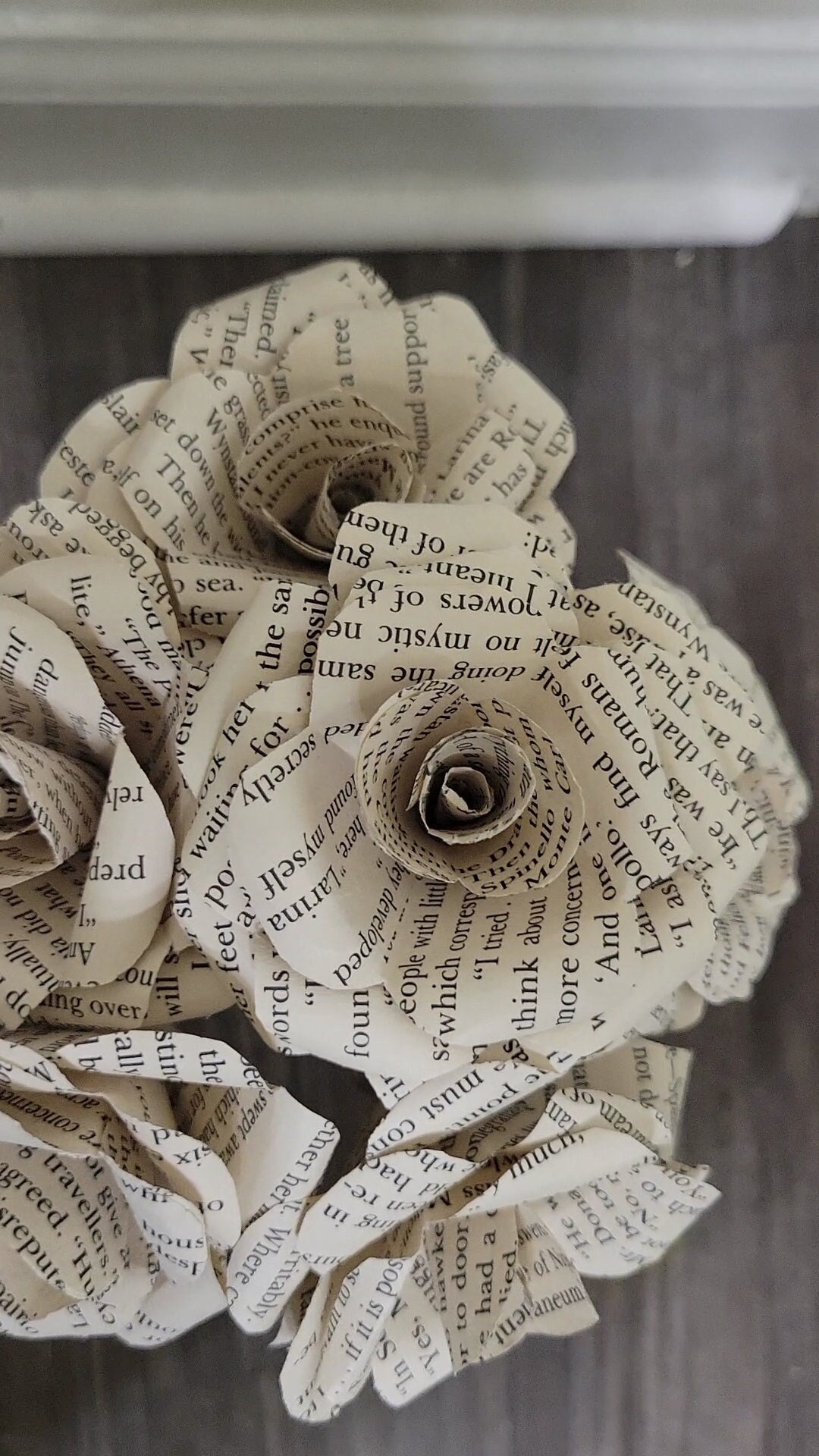 Book Roses - Etsy