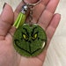 The Grinch Face Keychain - Etsy