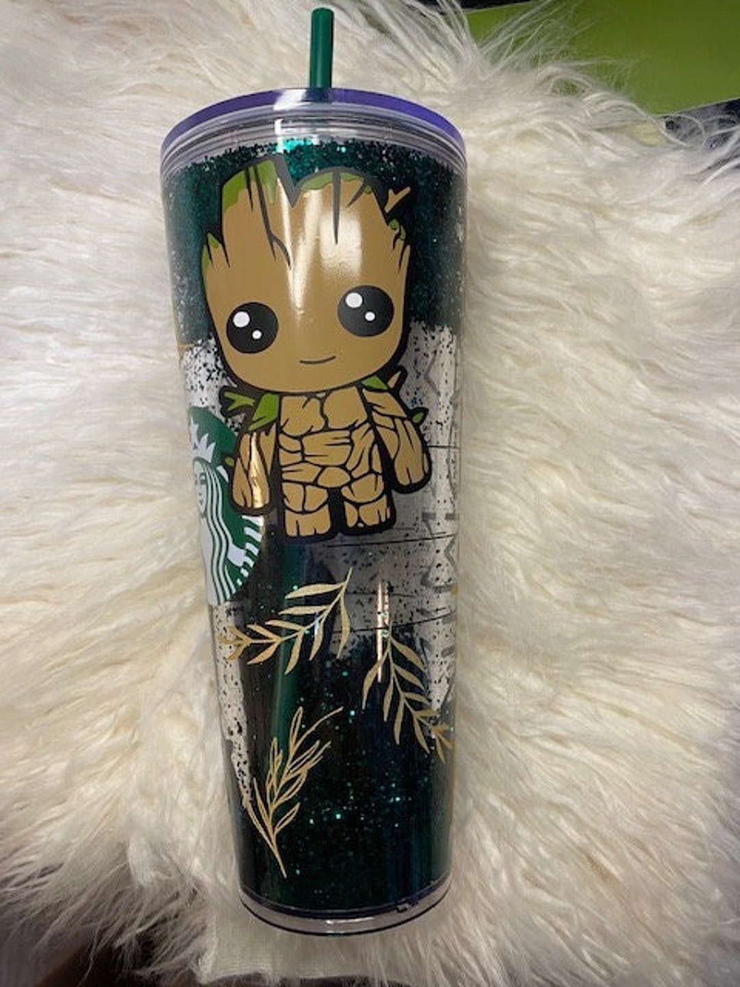 Groot Starbucks Snow Globe Tumbler - Etsy