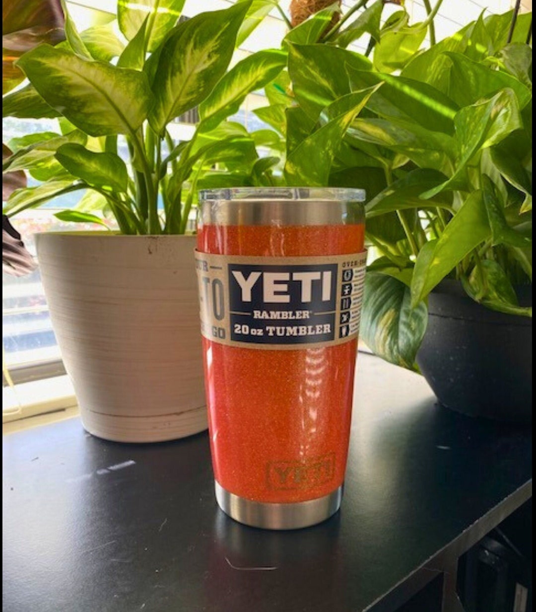 Orange Yeti Epoxy Tumbler - Etsy