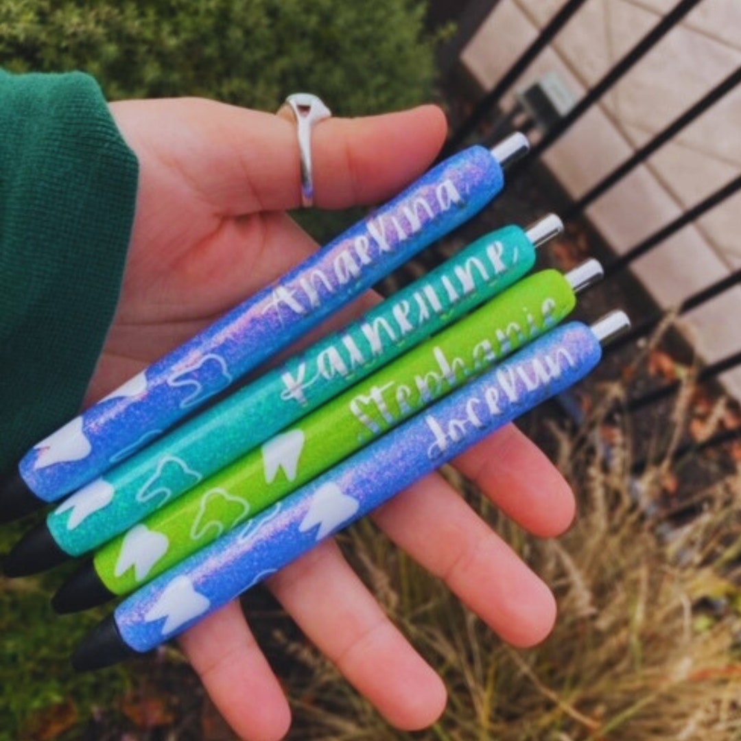 Dental Theme Glitter Epoxy Pens - Etsy