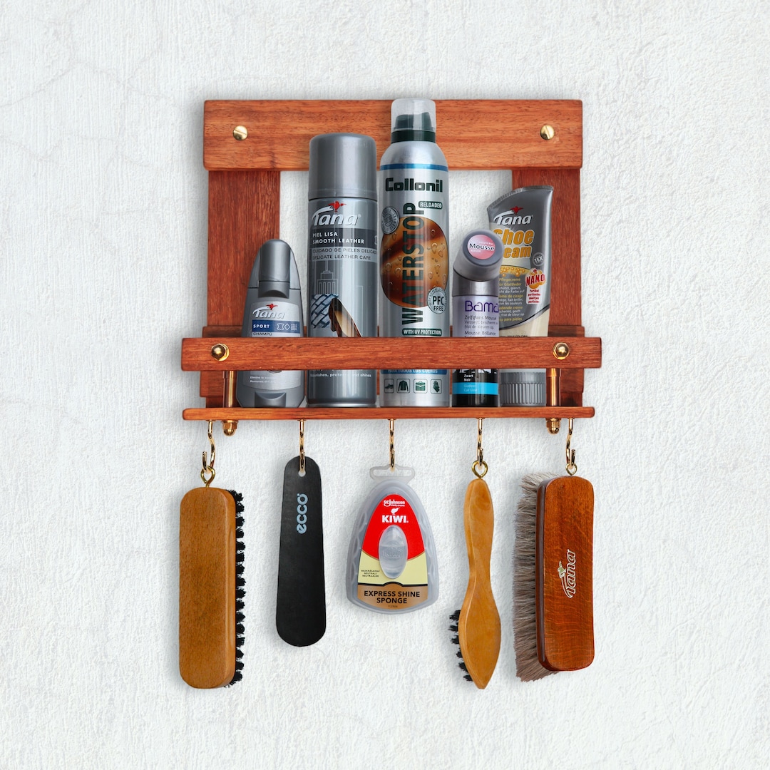 Shoe Shelf Accessory Exclusive Rack for Shoe Shine Brush Holder, Rack ...