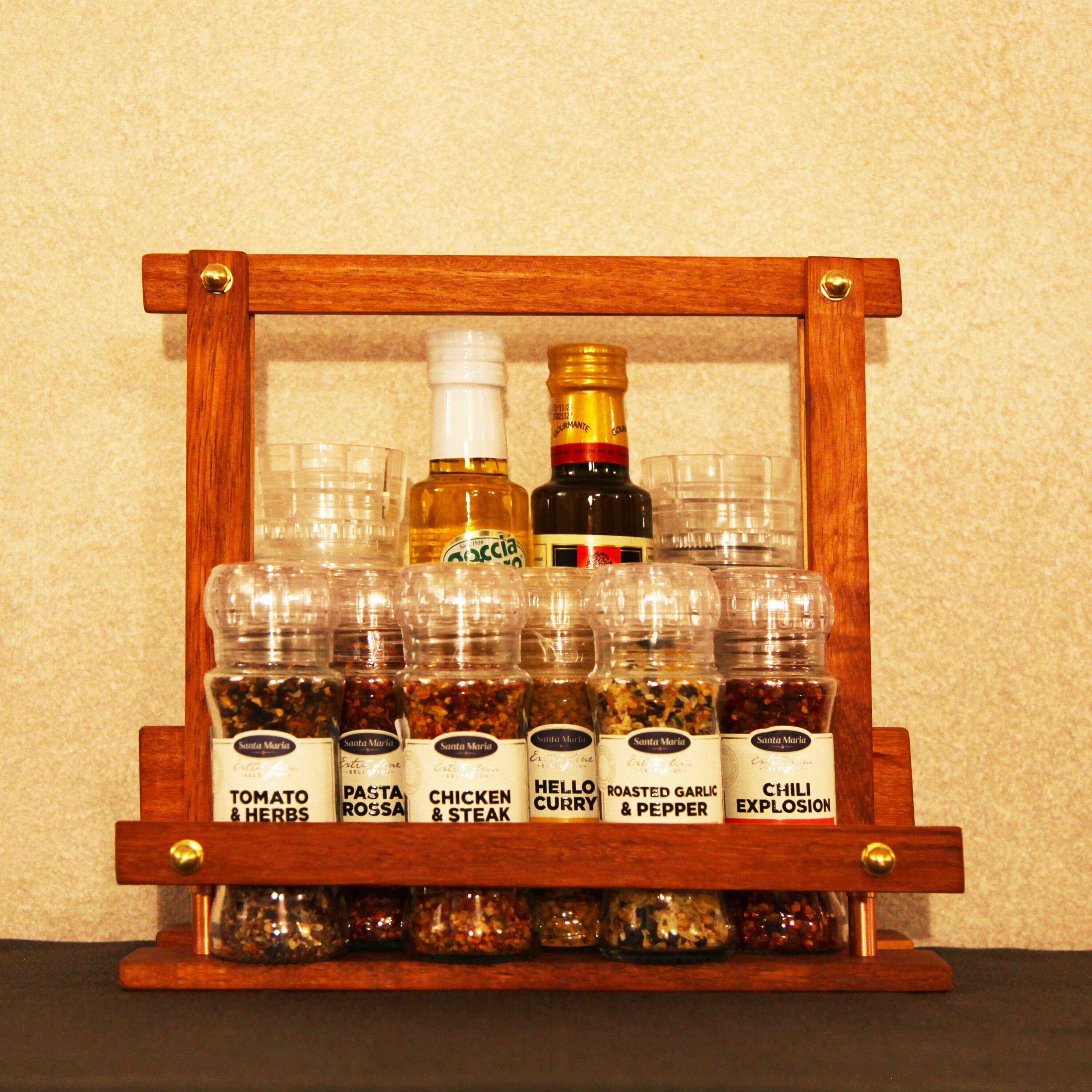 Countertop Spice Rack Organizer, Exclusive Freestanding Storage Shelf ...