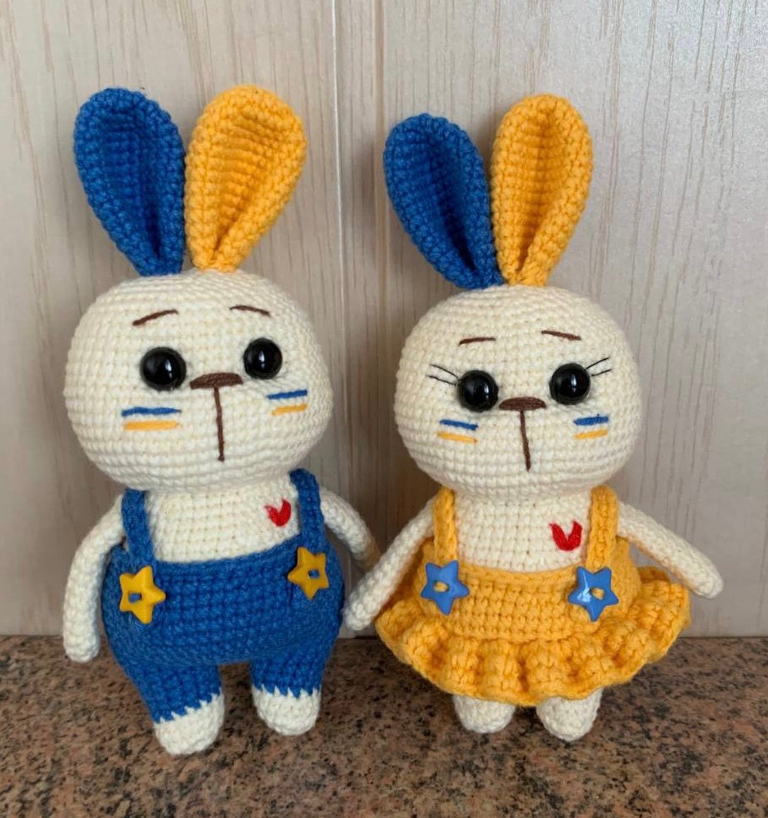 Knitted Rabbit Ukrainian, Made in Ukraine, Children's Toys, Soft Toys ...