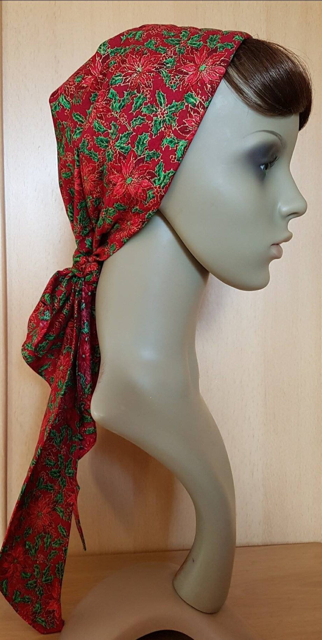 Christmas Cotton Padded Headscarf & Scrunchie,chemotherapy Headwear ...