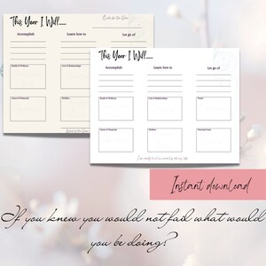 Vision Board Template | Goal Board | PRINTABLE | Goal Setting | Future ...