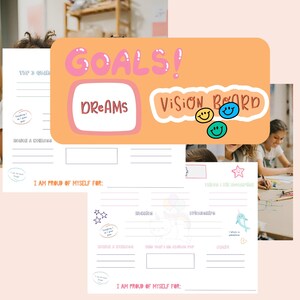 2025 Kid's Vision Board | Vision Board for Children | Goal Setting ...