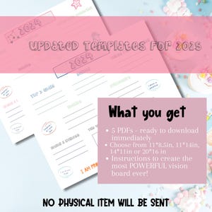 2025 Kid's Vision Board | Vision Board for Children | Goal Setting ...