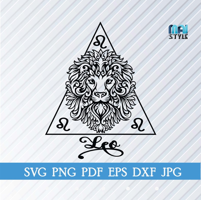 Leo Zodiac SVG Leo SVG Cut File Leo AF Zodiac August - Etsy