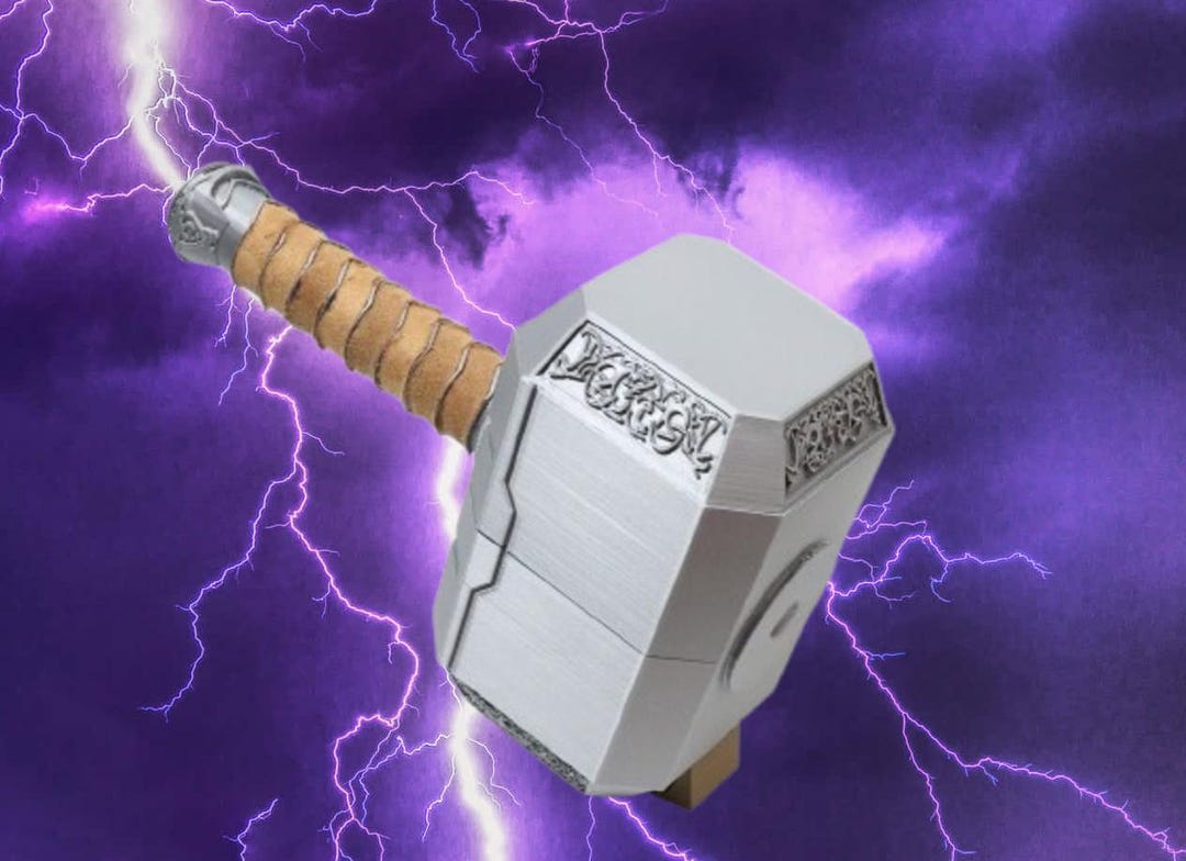 Mjolnir Hammer 3D Printed MTG Commander Deckbox With Runic Dice Set ...