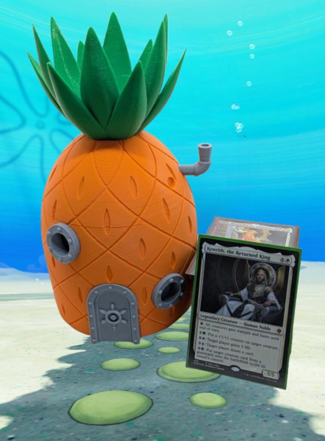 Pineapple House Deck Box for Mtg Commander Yugioh, Pokemon, Trading ...