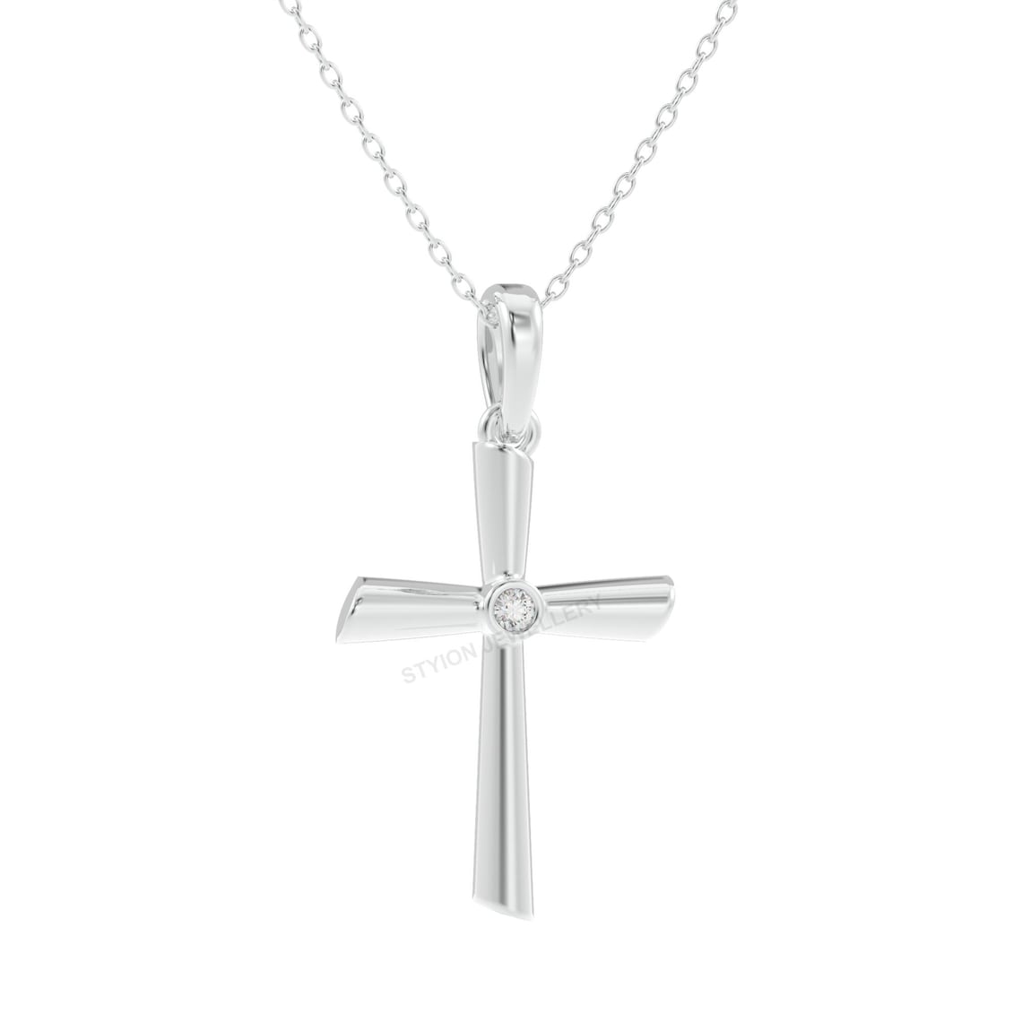Sterling Silver Cross Pendant - Simple Christian Jewelry, Faith ...