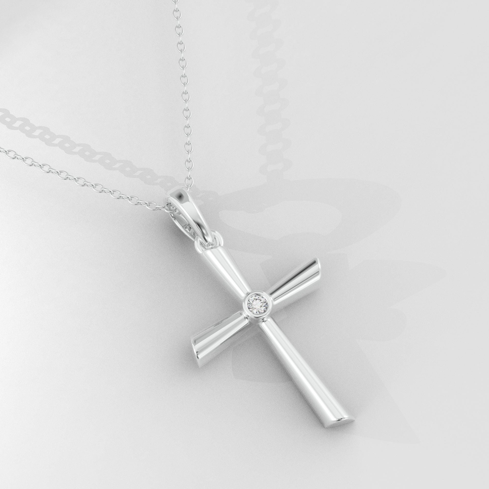 Sterling Silver Cross Pendant - Simple Christian Jewelry, Faith ...