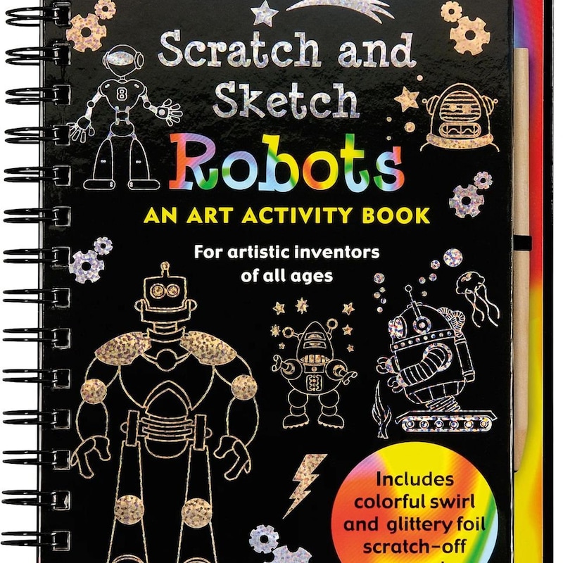 Scratch Coloring Book - Etsy