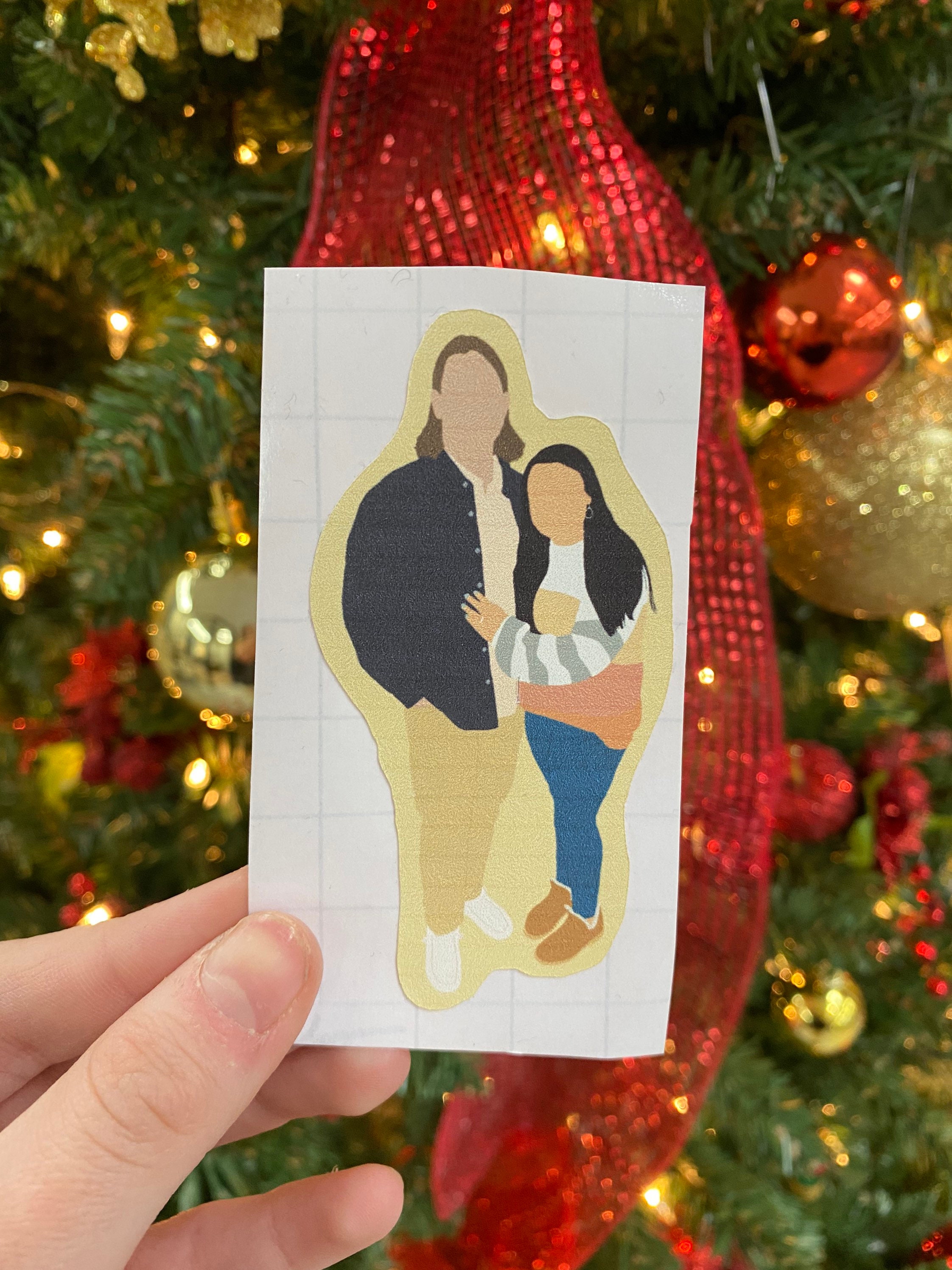 Faceless Portrait Sticker - Etsy