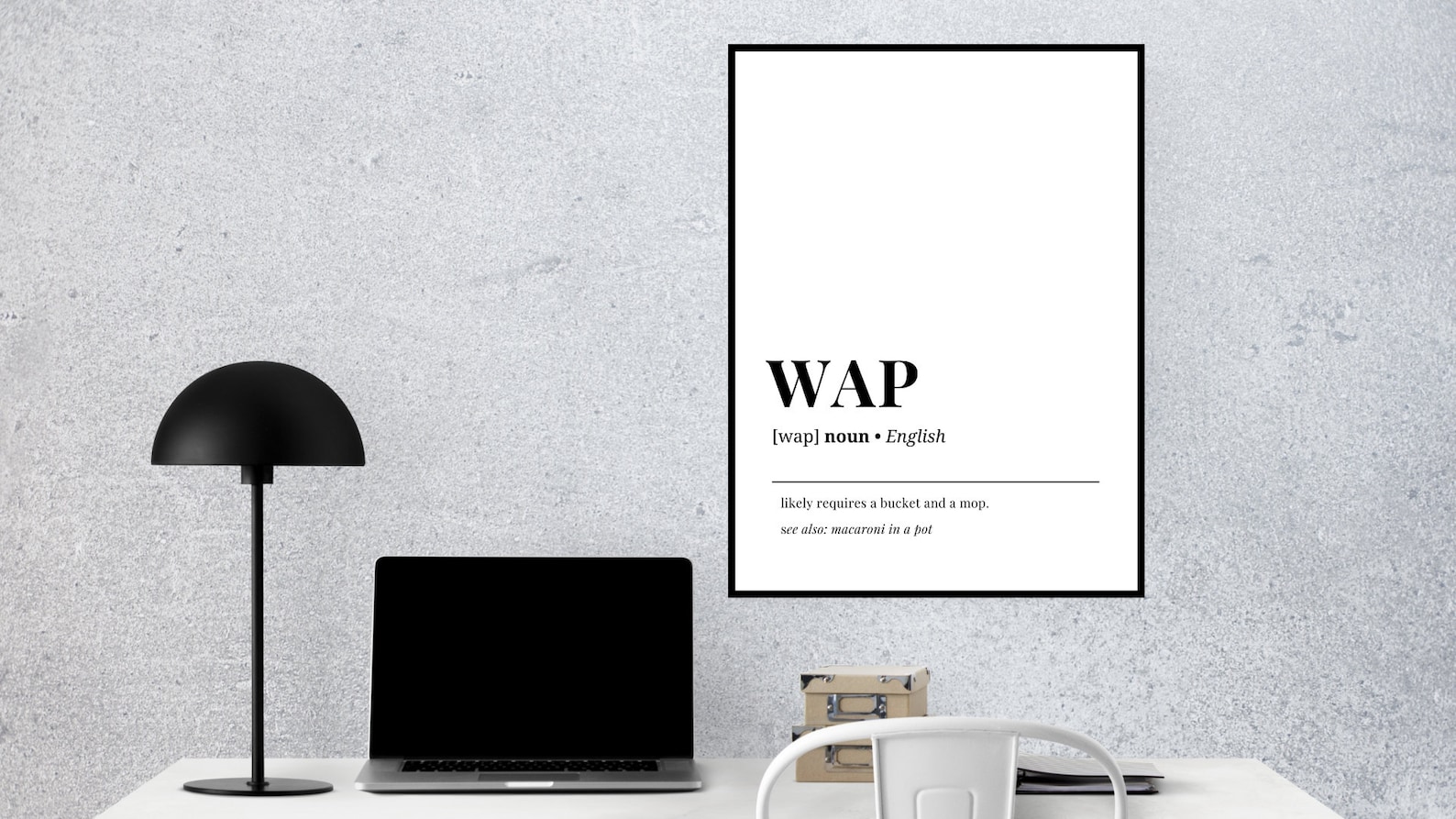 Wap Definition Print Wap Art Print Funny Home Decor Dorm - Etsy