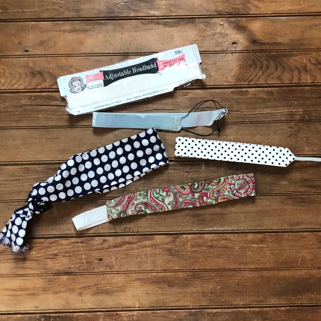 Vintage Womens Headbands 50 Thru 70s New - Etsy