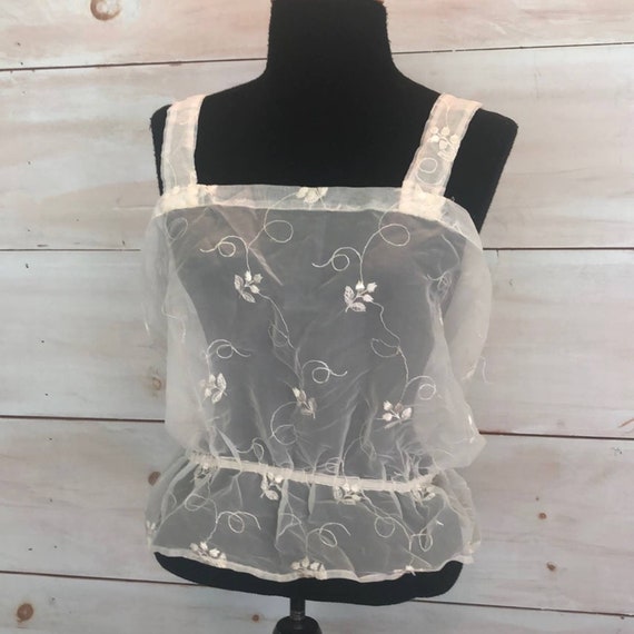 1940s vintage sheer - Gem
