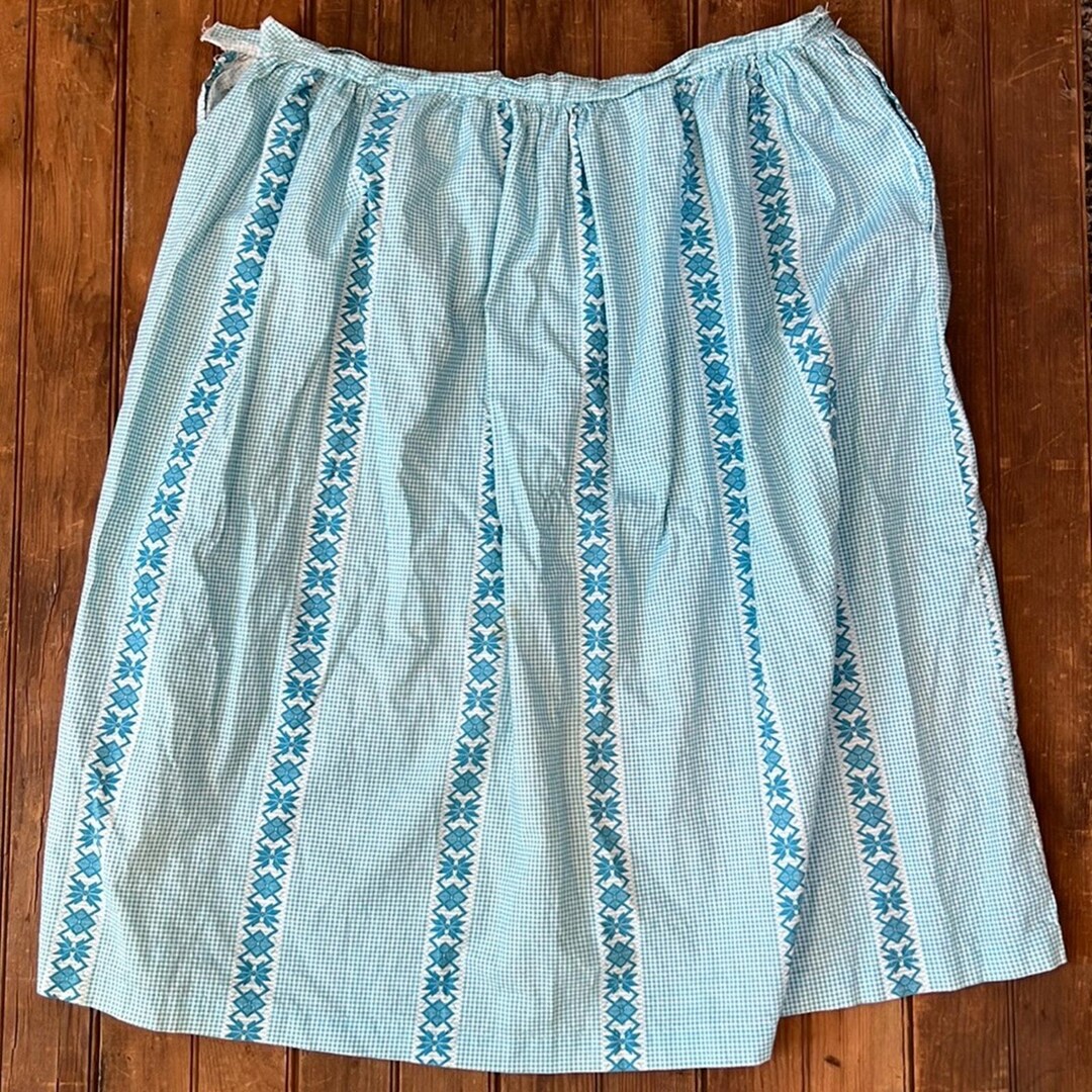 Vintage Cottagecore Home Made Cotton Skirt Prairie Size Large Resuce - Etsy