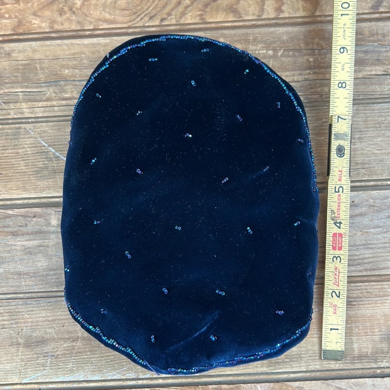 Vintage 1940s Blue Velvet Beaded Womens Fascinator Hat - Etsy