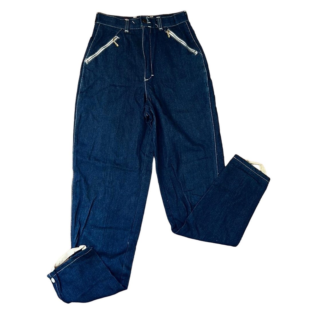 Womens Vintage 1980s Shades High Waisted Peg Leg Jeans Stirrups Size 9 ...
