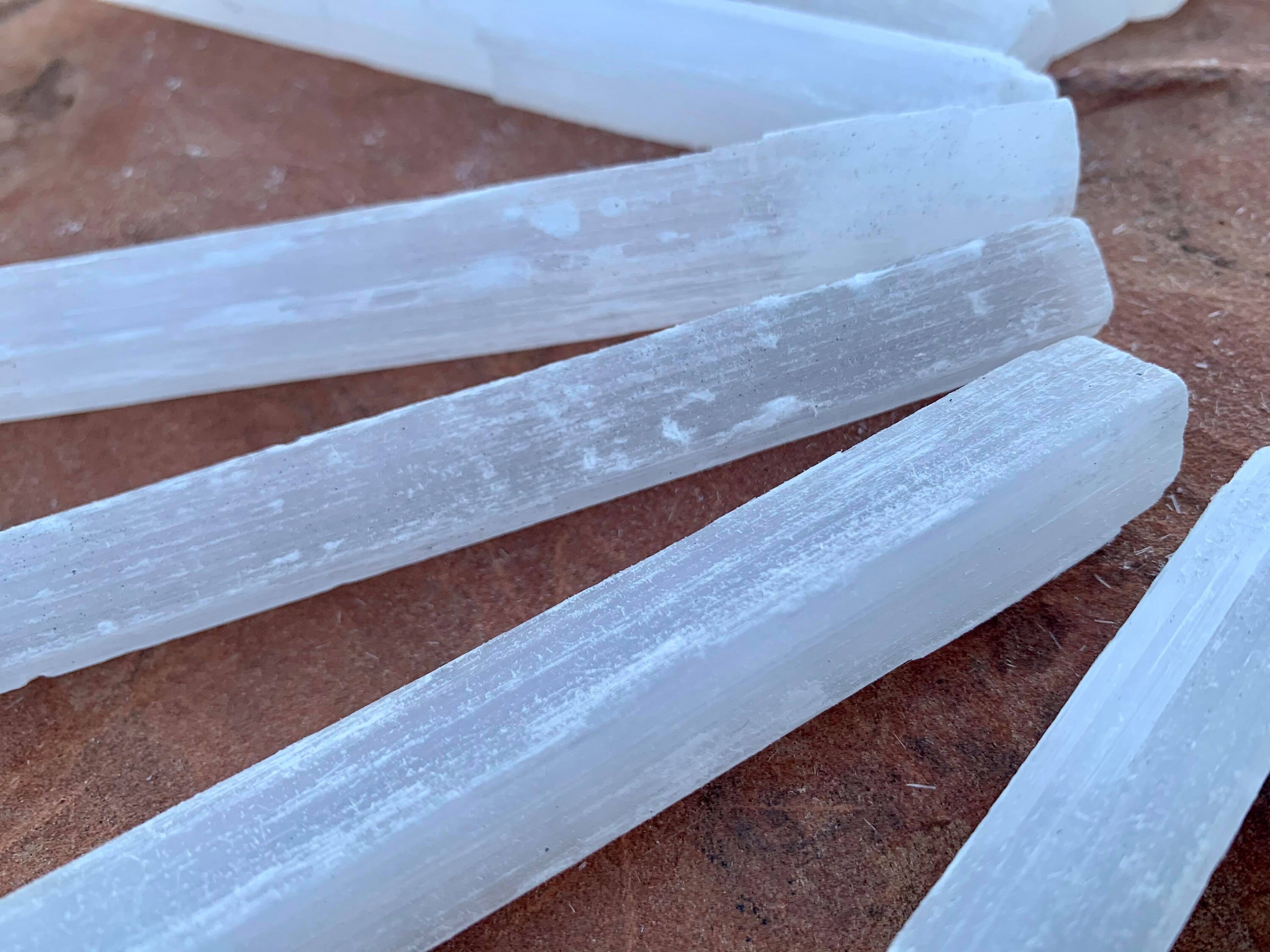 Raw Selenite Wands | 8" SELENITE STICKS | Satin Spar - Etsy