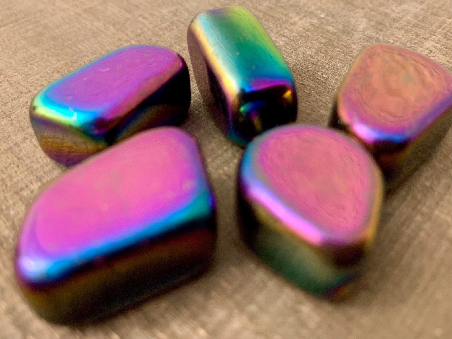 Magnetic Rainbow Hematite MEMORY & PEACE STONE - Etsy