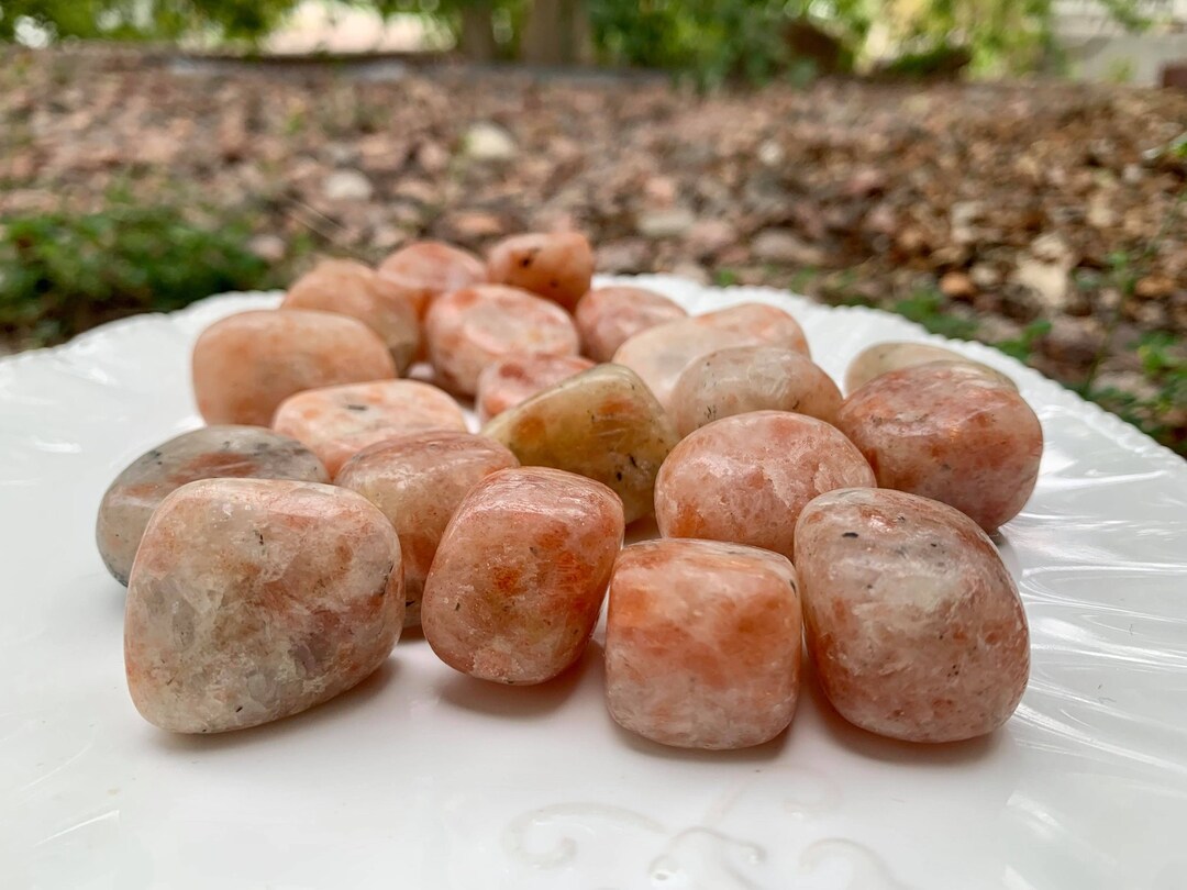 Sunstone Tumbled | LUCK & FORTUNE STONE - Etsy
