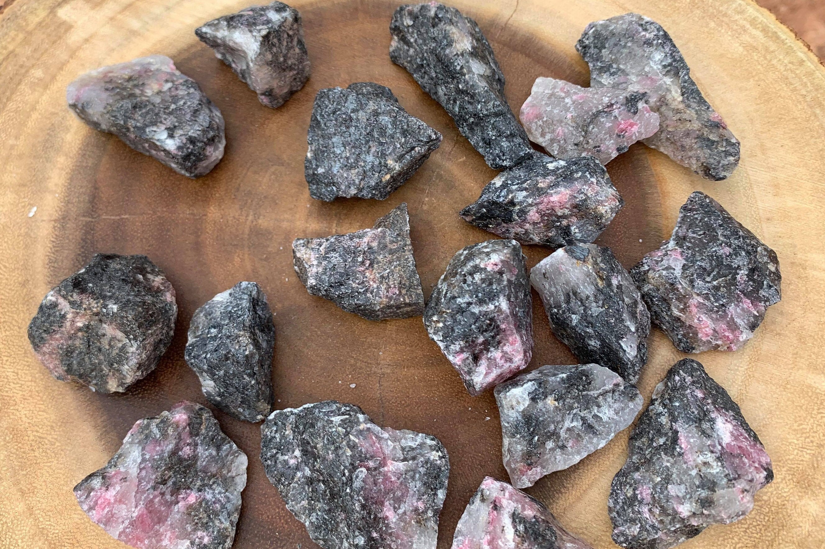 Raw Rhodonite MENTAL HEALTH STONE - Etsy Singapore
