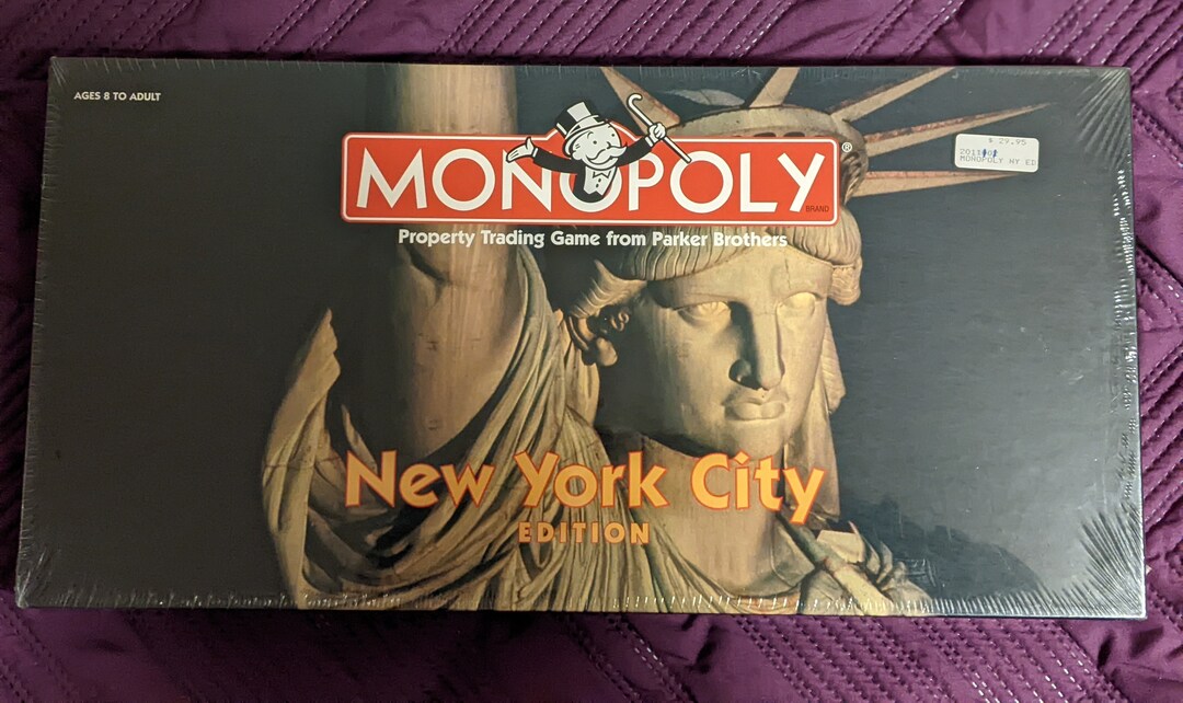 NEW YORK CITY Edition Vintage Monopoly Game. New in Box / Sealed - Etsy