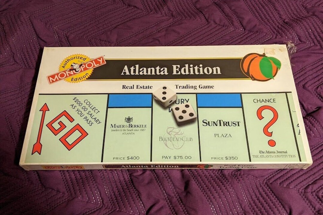 ATLANTA Edition 1995 MONOPOLY Game - NIB Sealed - Etsy