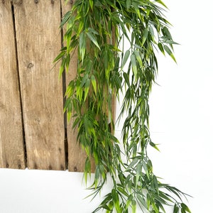 Hanging Bamboo Bush 32.5" - High Quality Artificial Hanging Plant ...