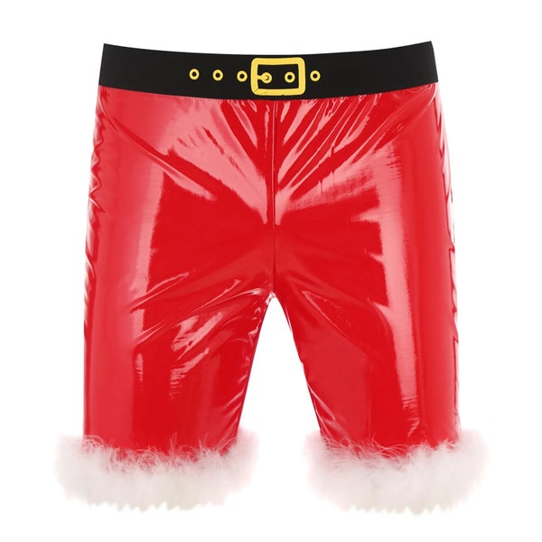 Mens Red Leather Shorts - Etsy