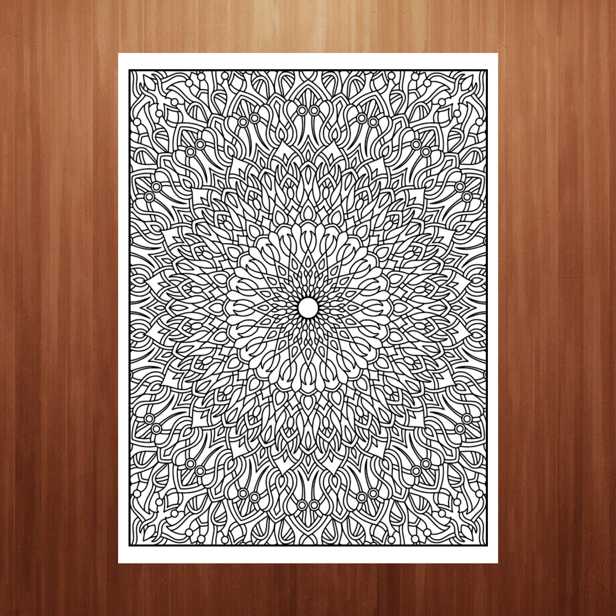 10 Printable Intricate Mandala Pattern Coloring Pages for Adults ...
