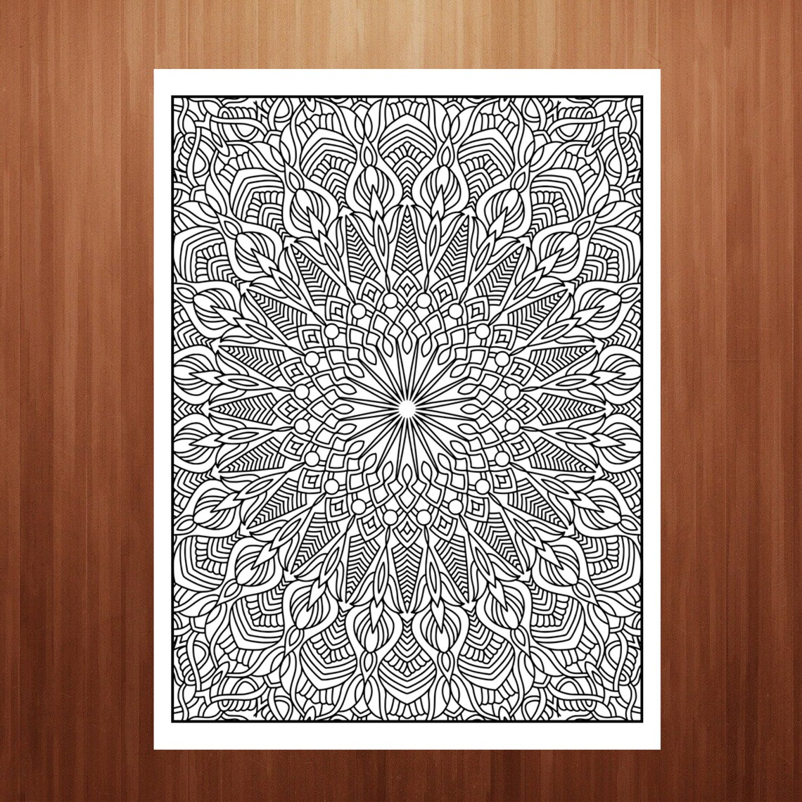 10 Printable Intricate Mandala Pattern Coloring Pages for Adults ...