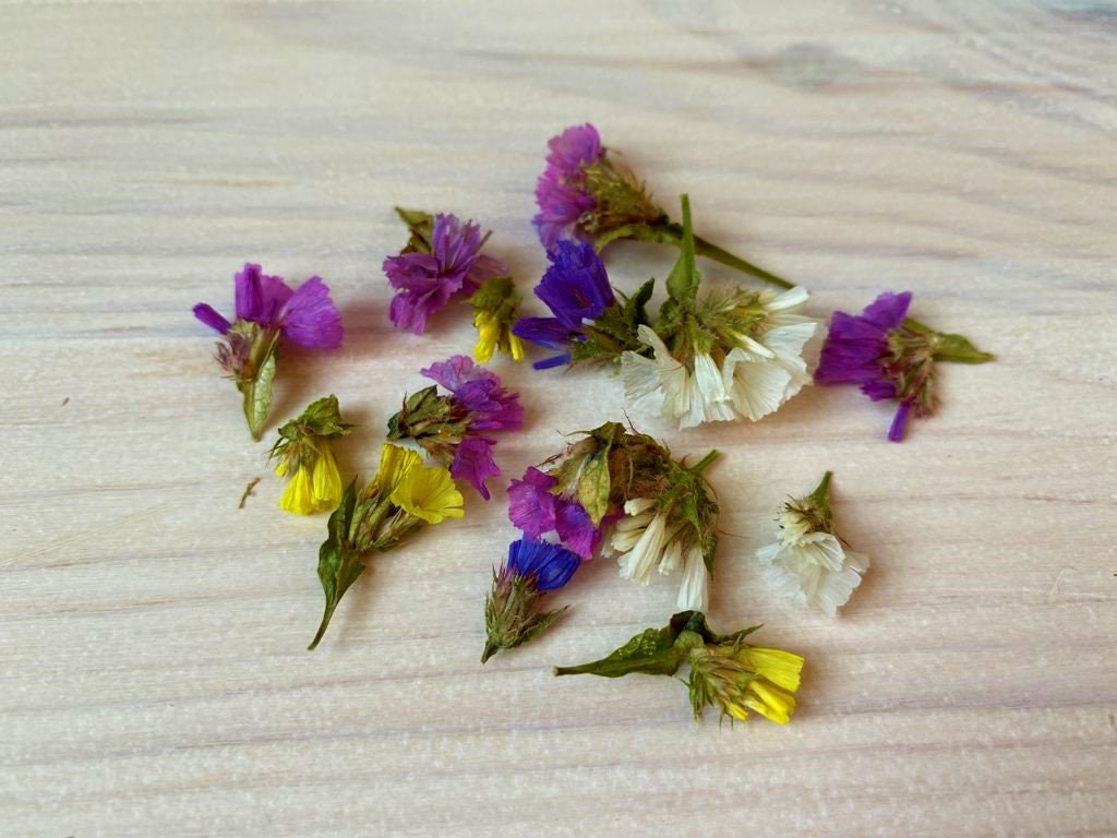 Dried Statice Flowers, Dried Flowers for Decorating Resin Crafts, Small ...