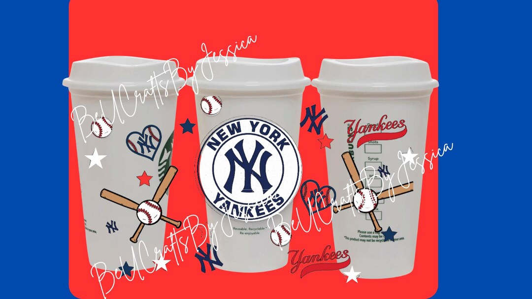 New York Yankees Inspired NY Yankees Starbucks Reusable 16 Oz Venti Hot ...