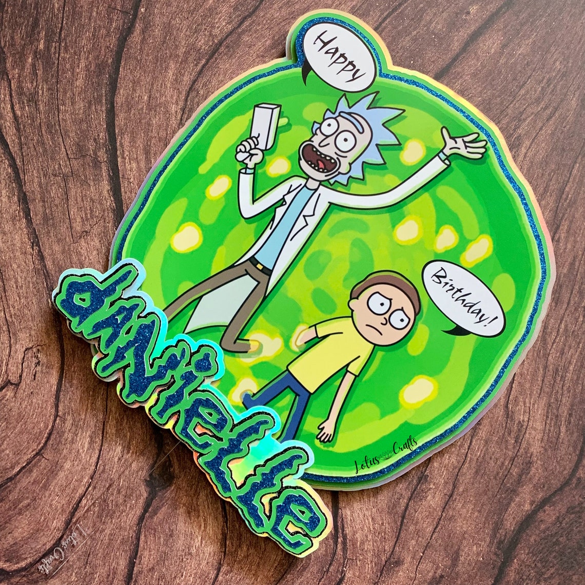 Rich and Morty Cake Topper - Etsy