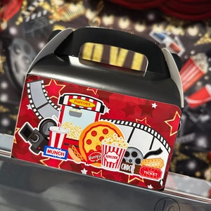 Movie Night Candy Boxes, Gable Boxes, Party Favor Boxes, Cinema Theme ...