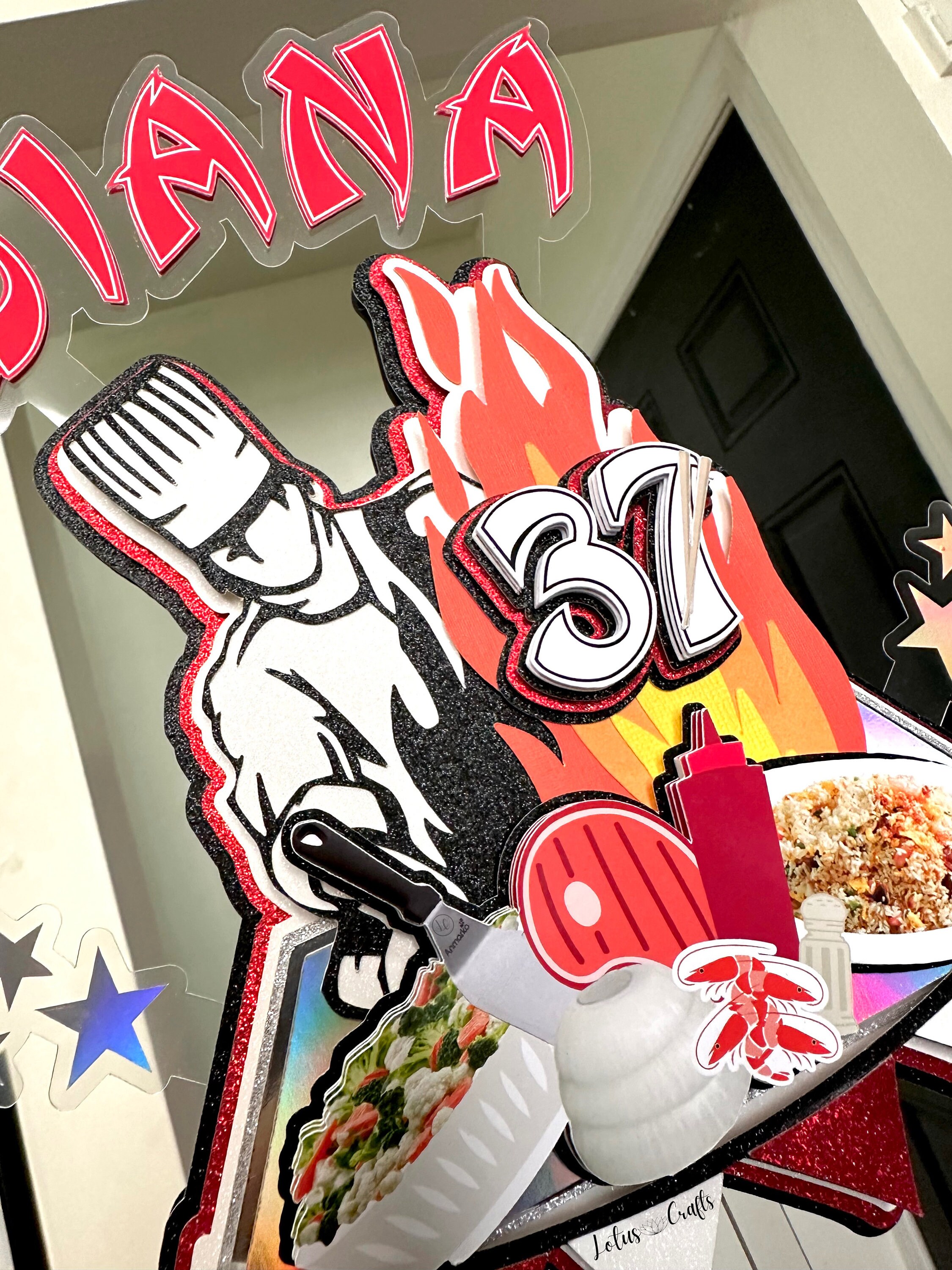 Hibachi Cake Topper Deluxe Edition - Etsy