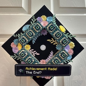 Achievement Made! the End? Grad Cap Topper, Ender Portal Graduation - Etsy